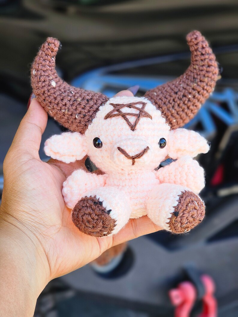 Sprarkly Mini Baphomet Crochet Amigurumi Doll - Etsy