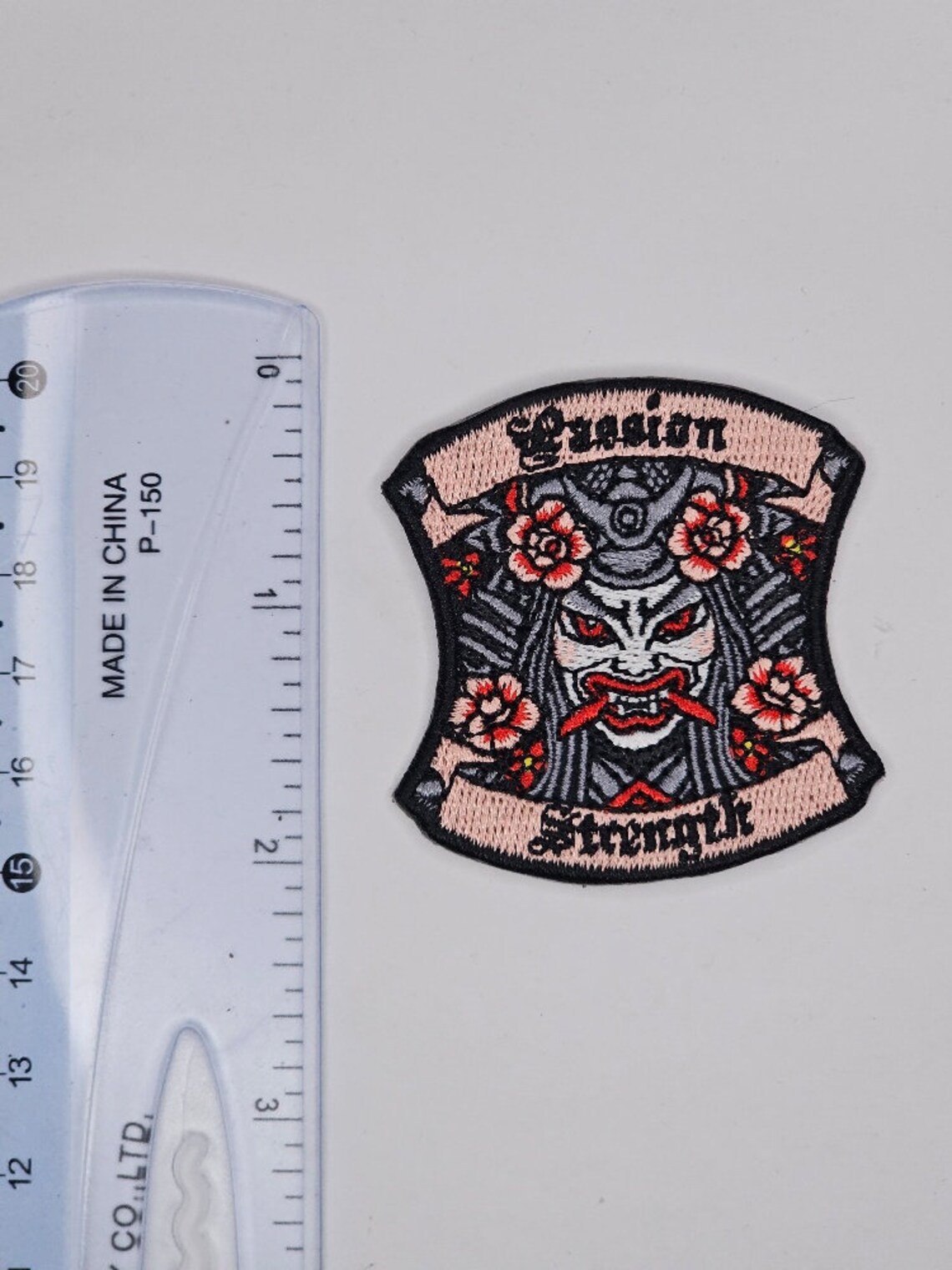 Oni Samurai Iron-on Patch - Traditional Japanese Demon Warrior ...