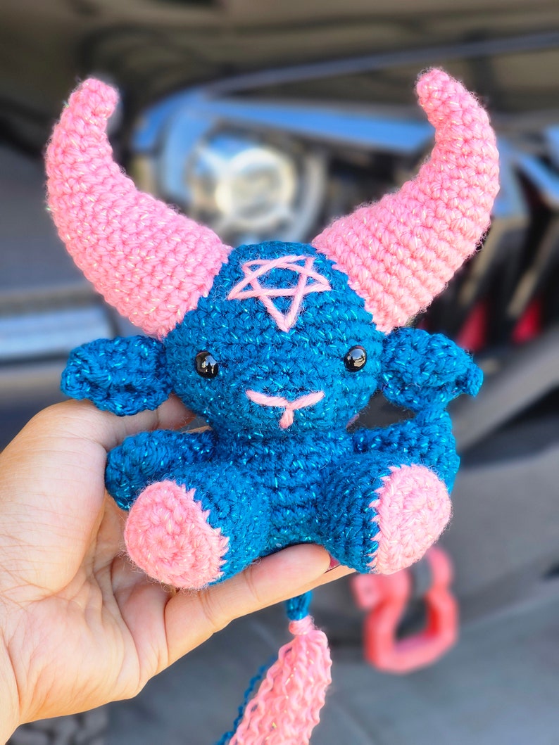 Sprarkly Mini Baphomet Crochet Amigurumi Doll - Etsy