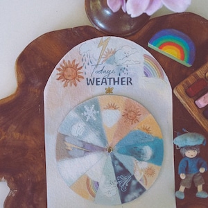 Weather Wheel, Waldorf Learning Wheel, Printable Download - Etsy