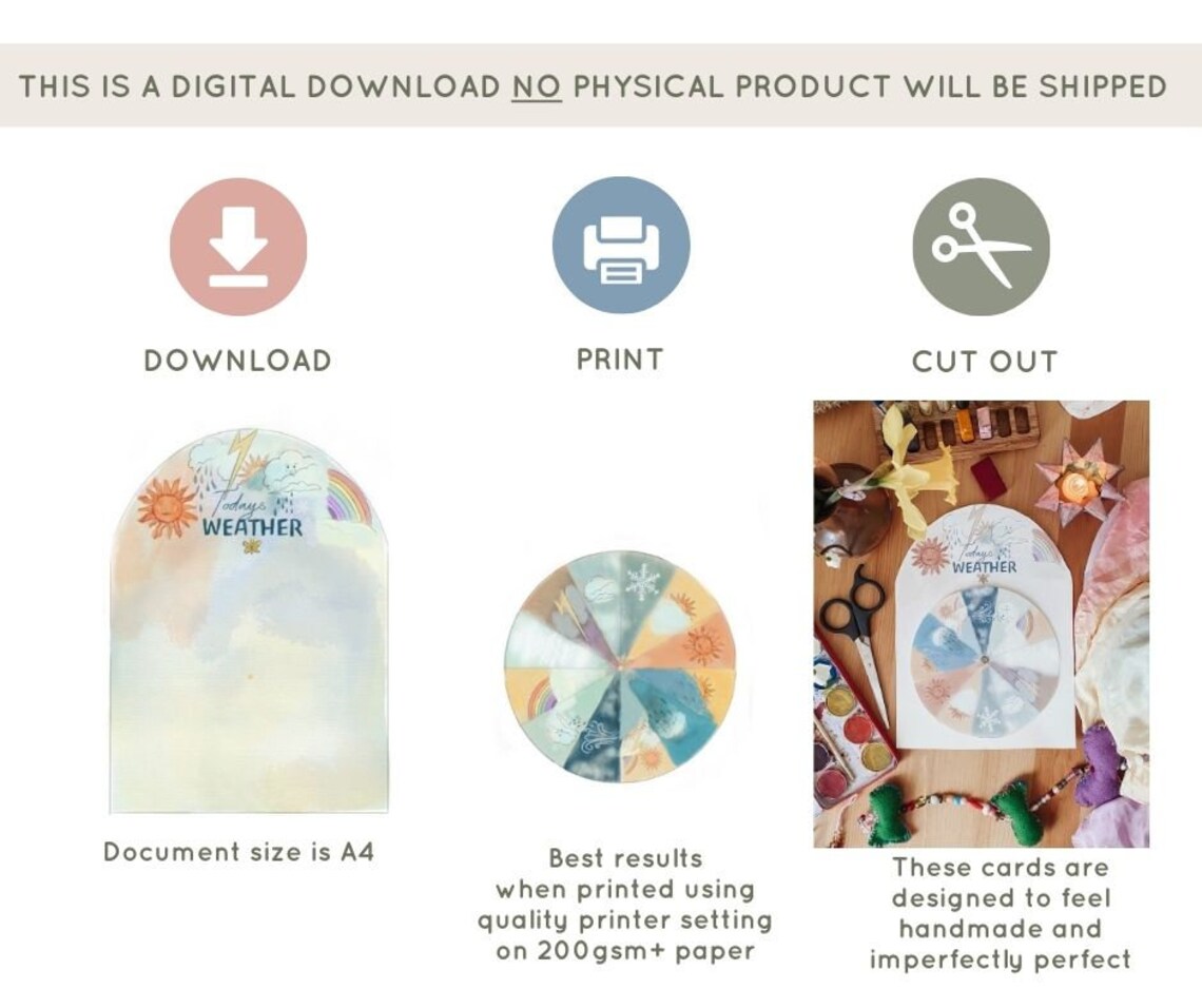 Weather Wheel, Printable Download, Early Years Learning , Home Learning ...