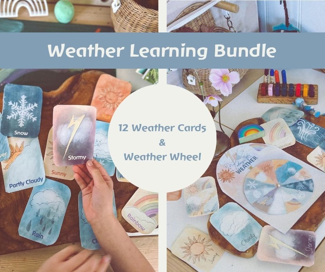 Weather Bundle, Weather Cards, Weather Wheel for Early Years Learning ...