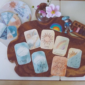 Hand-drawn Weather Flash Cards for Early Years Learning ,printable ...