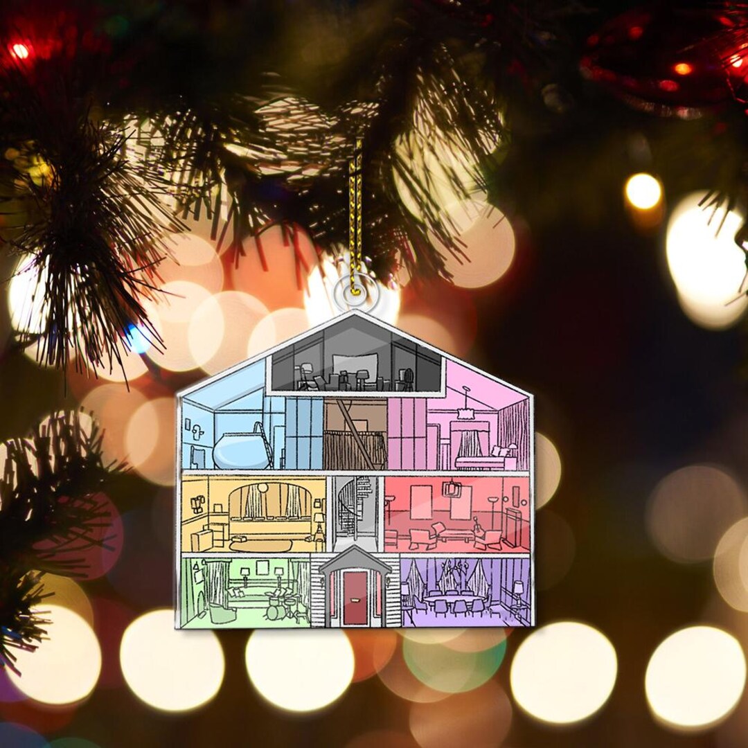 Swiftmas Lover House Acrylic Ornament, Christmas Song Ornament ...