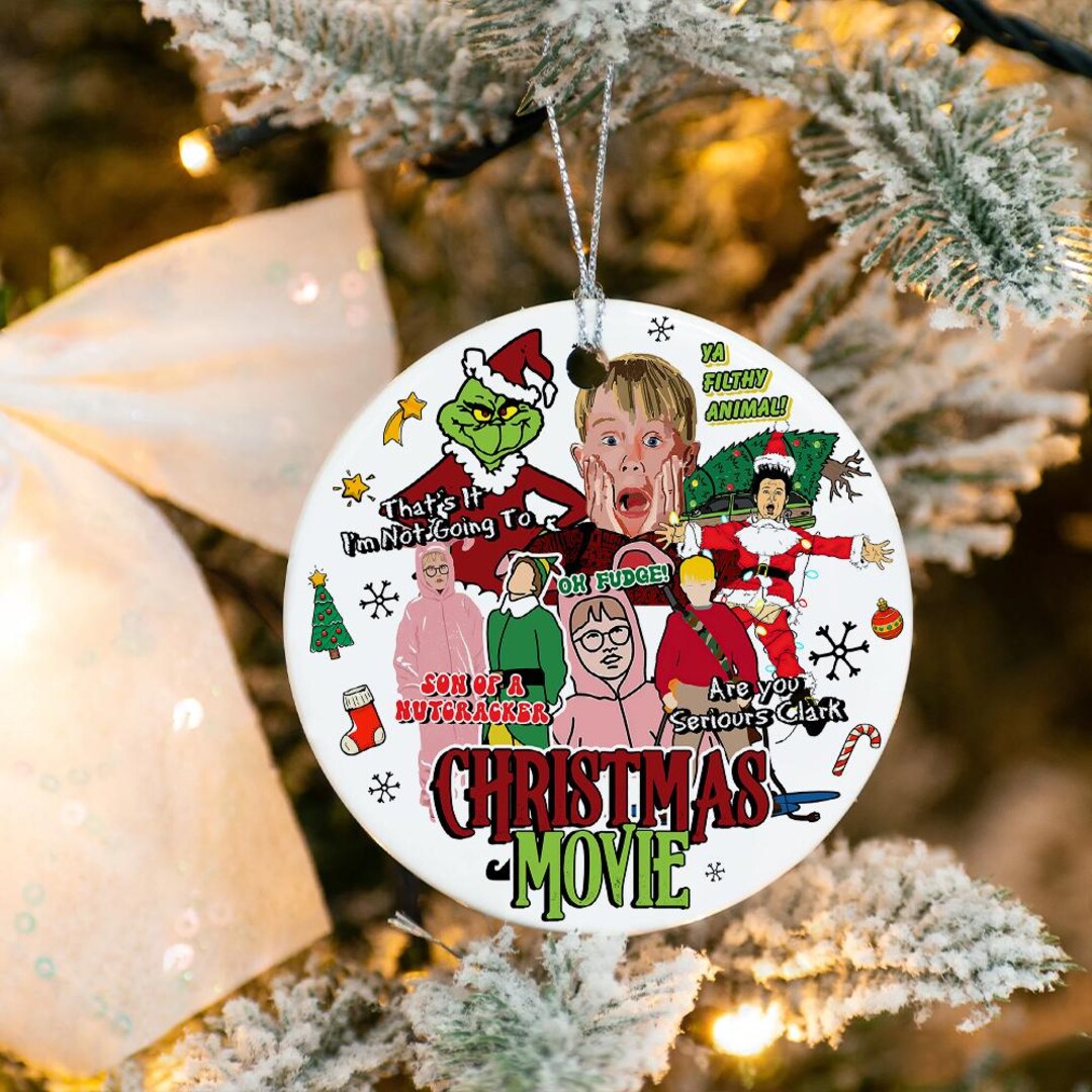 Home Alone Wooden Ornament, Christmas Movie Ornament, Christmas Tree ...