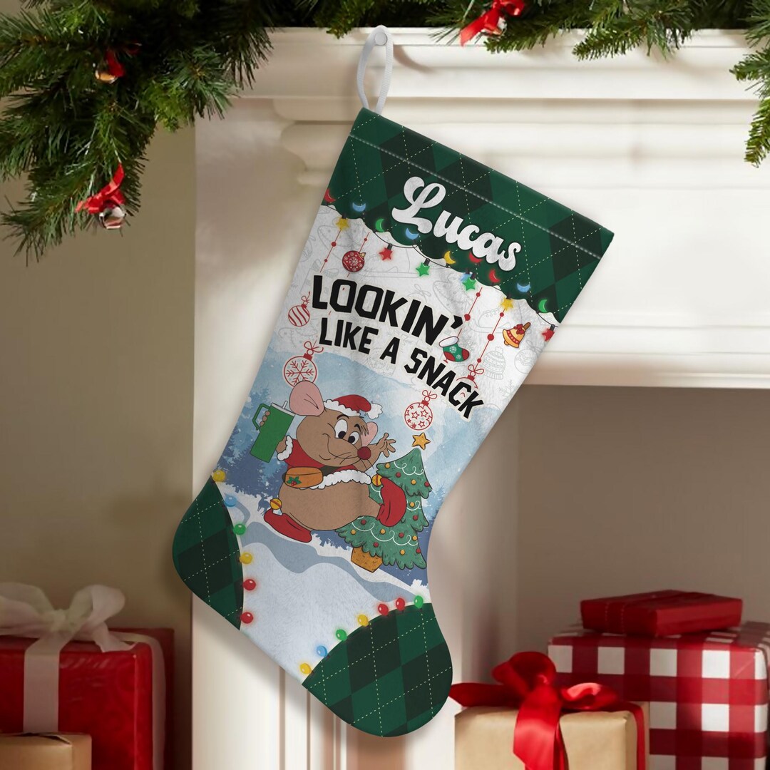 Personalized Name Gus Cartoon Characters Christmas Stockings, Custom ...