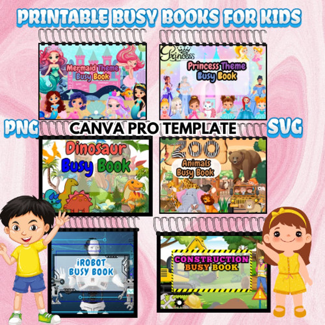 Preschool Kids Activity Learning Binders Busy Books for Kids Printable ...