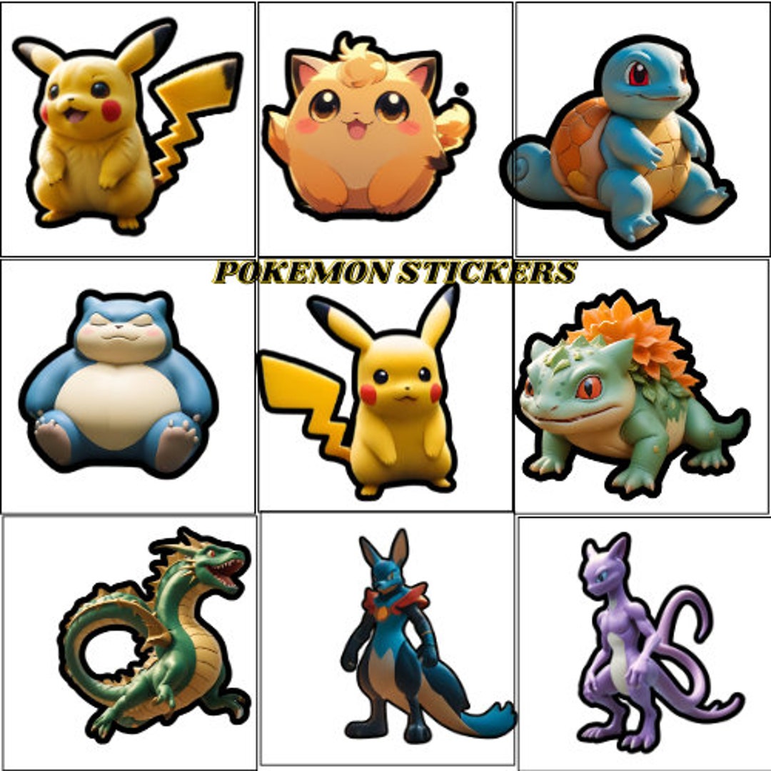 Custom Pokemone Character Photo Magnetic Bookmark Template SVG PNG and ...