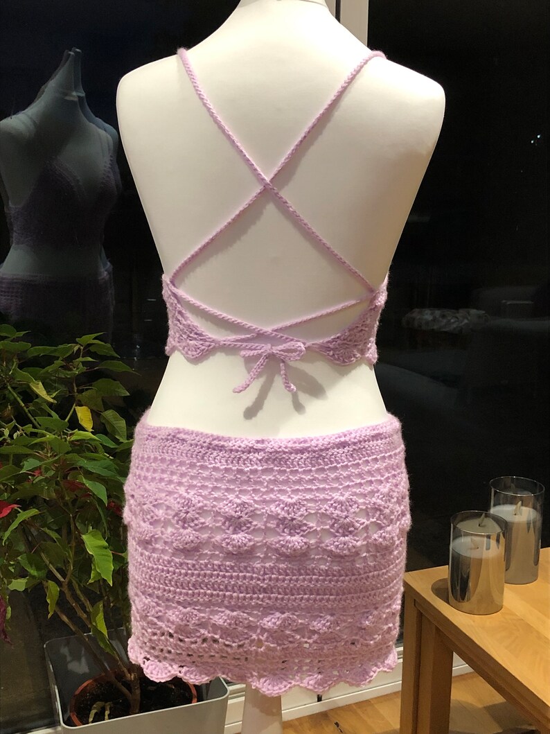 Handmade Crochet Set Outfit, Crochet Festival Set, Crochet Beach Wear ...