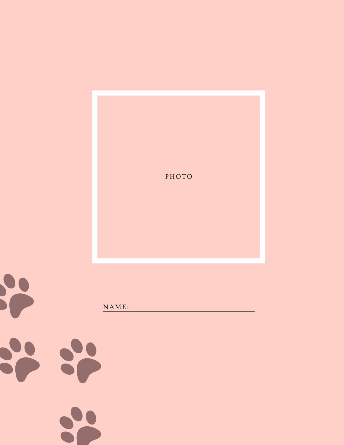 Puppy Pet Planner Printable, Canva Edit Digital Planner, Walking ...
