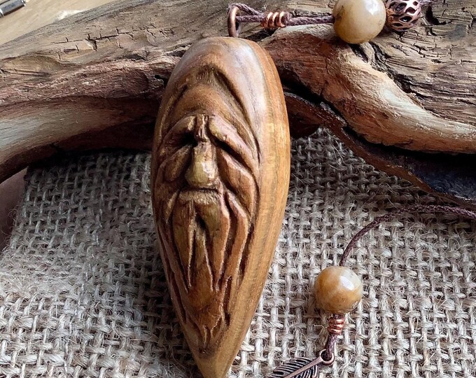 Sumac Wood Pendulum, Wood Spirit, Hand-carved With a Knife, Handcrafted ...