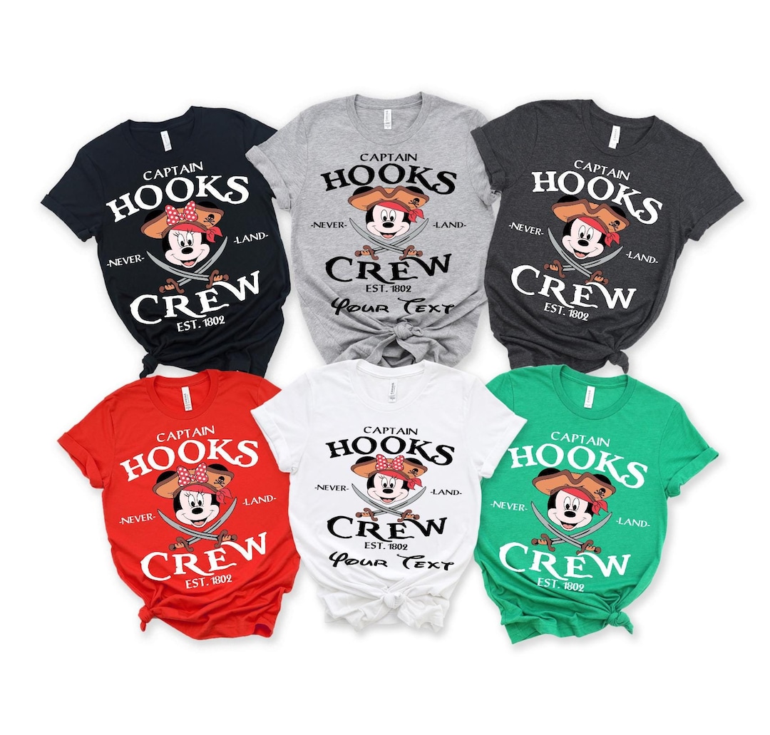 Captain Hooks Crew Matching Family Shirts Personalized Pirate T-shirts ...