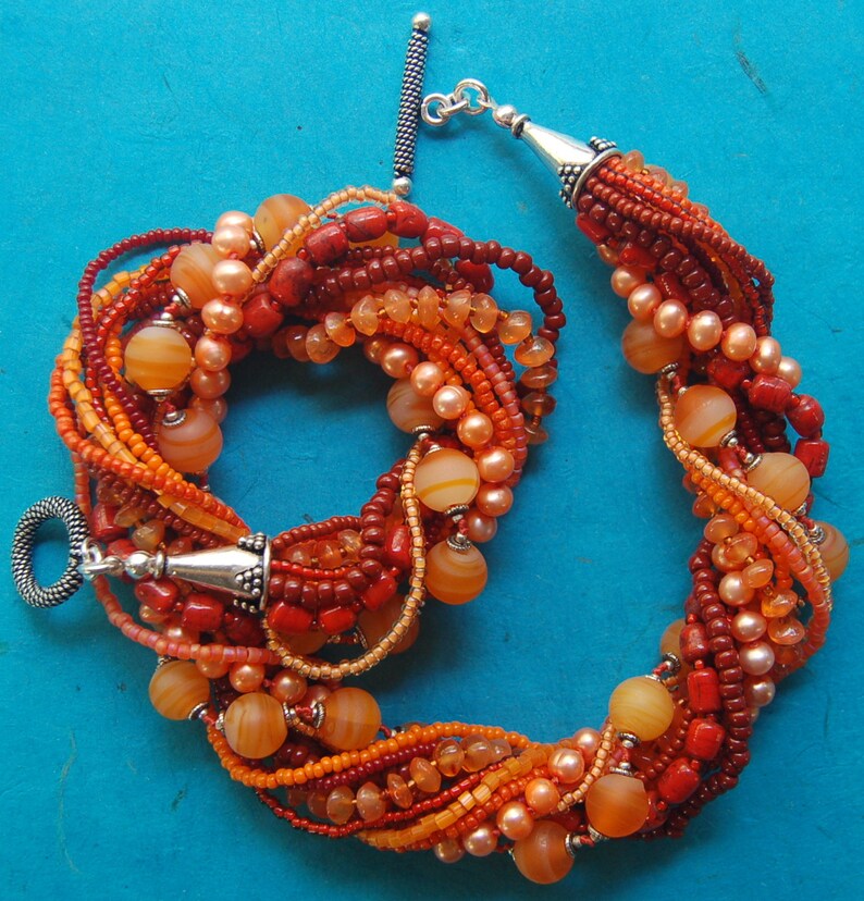 Orange Necklace - Etsy