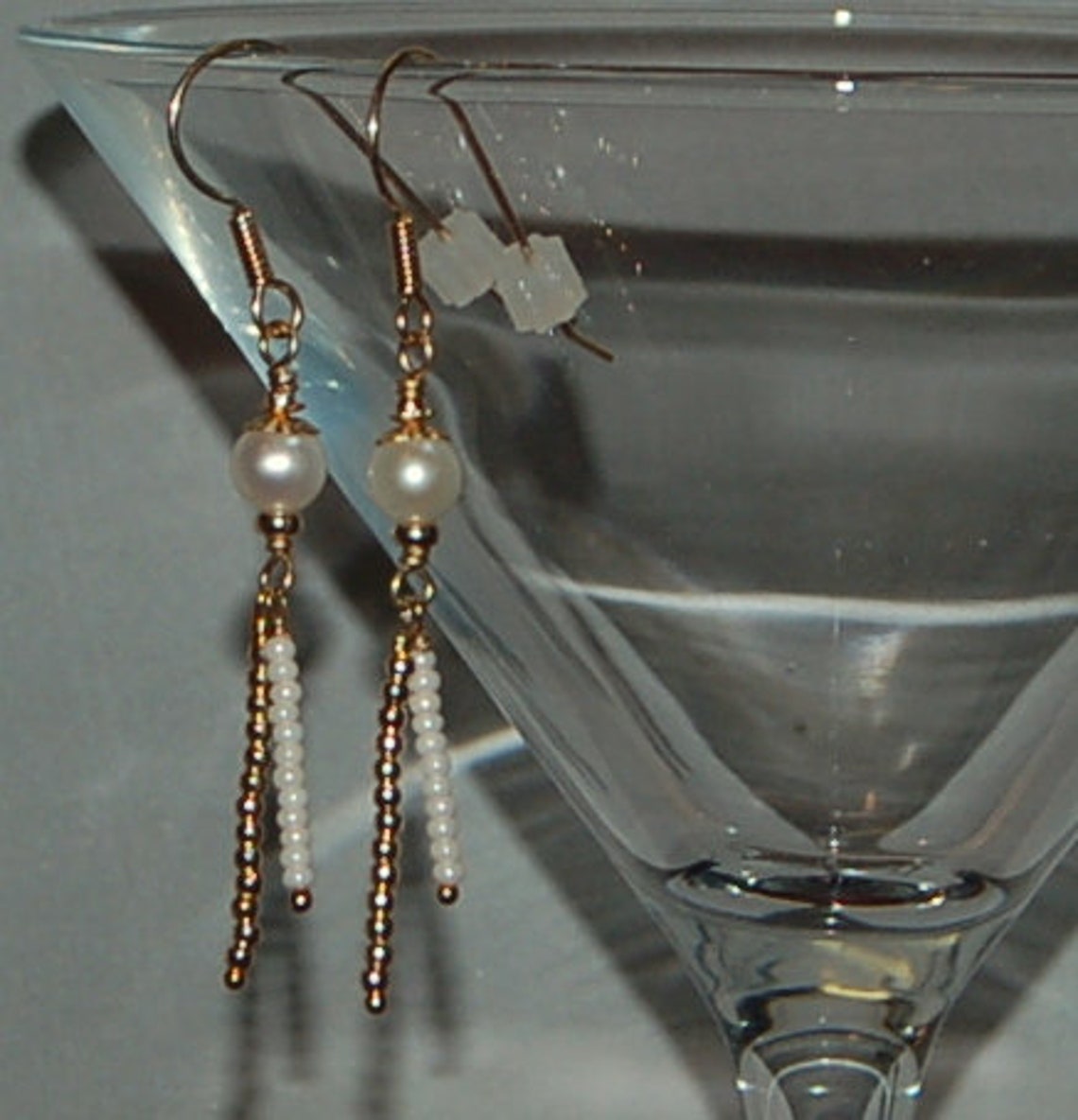 Creamy White Fresh Water Pearls Lab Grown Seed Pearls and 14k - Etsy