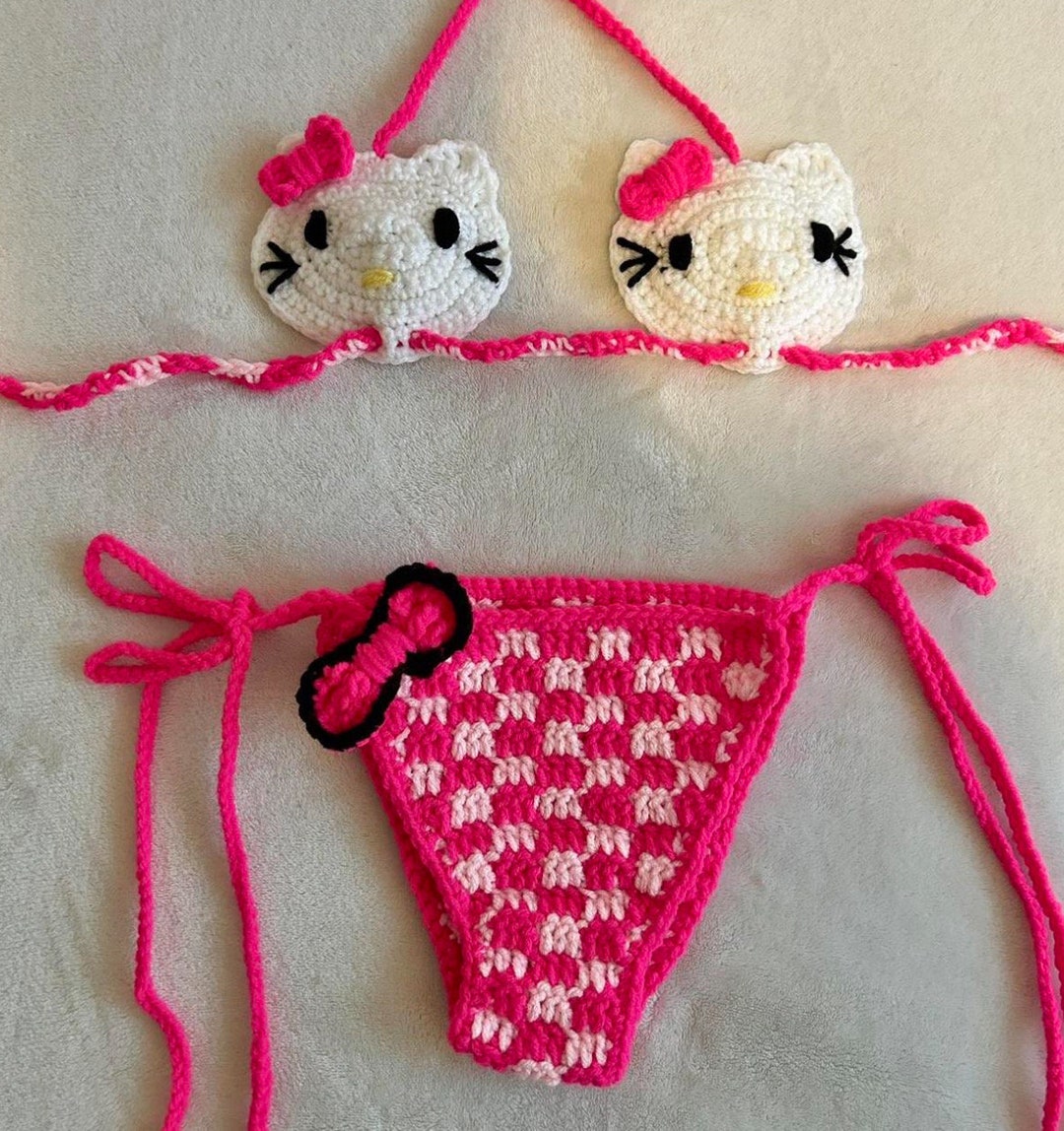 Hello Kitty Sanrio Bikini - Etsy