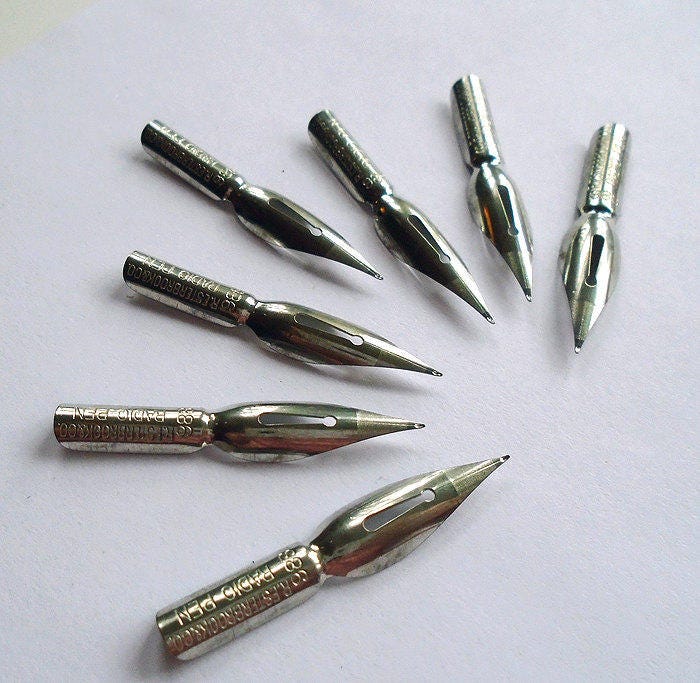 Esterbrook Radio #988 Writing Point NIB - Dip & Feather Quill Pens - Etsy