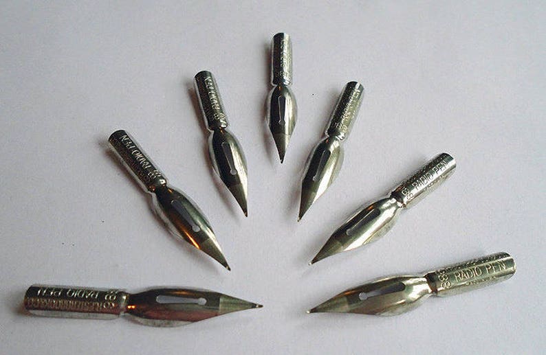 Esterbrook Radio #988 Writing Point NIB - Dip & Feather Quill Pens - Etsy