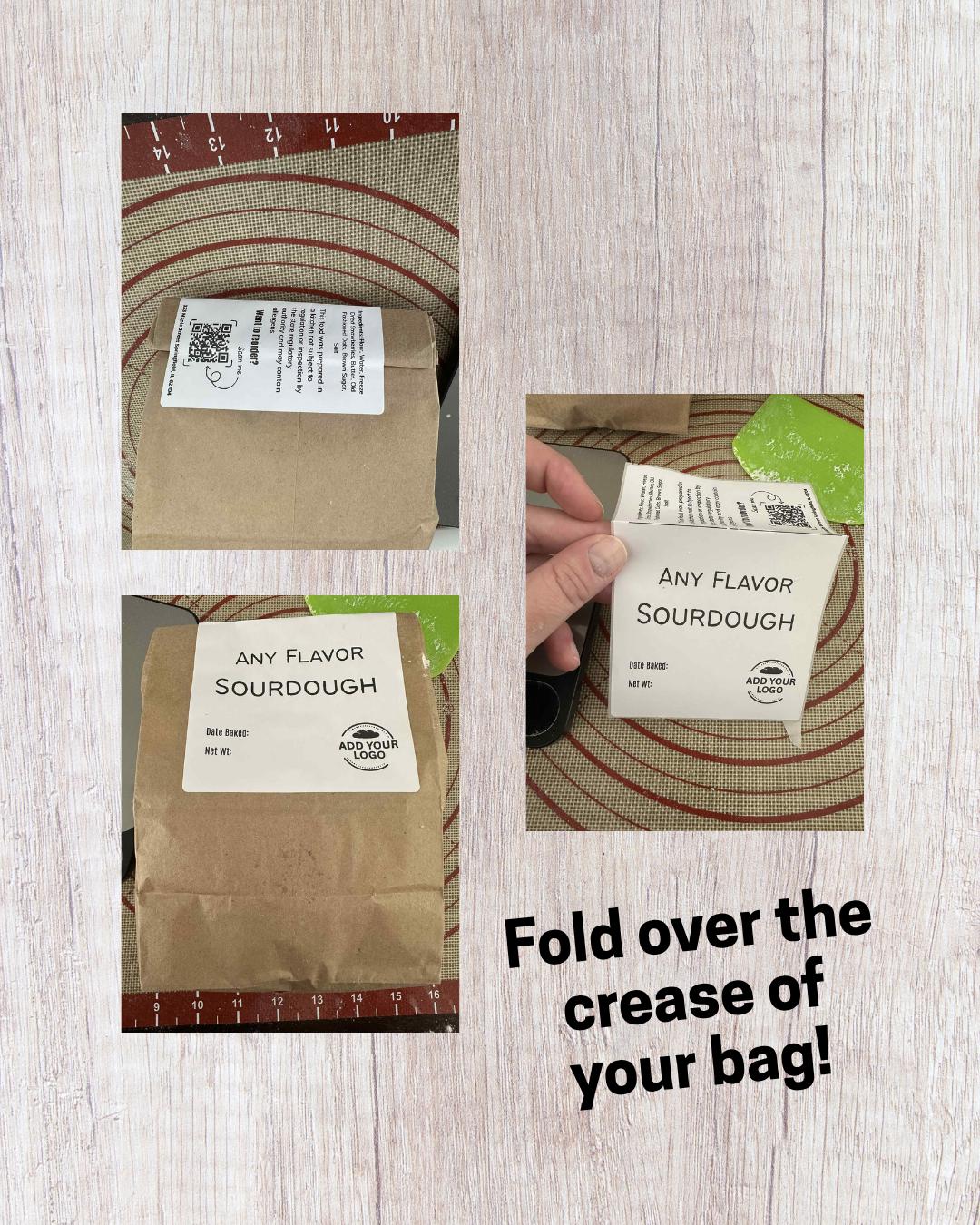 Customizable Sourdough Bread Labels – Printable Bakery Bag Tag With ...