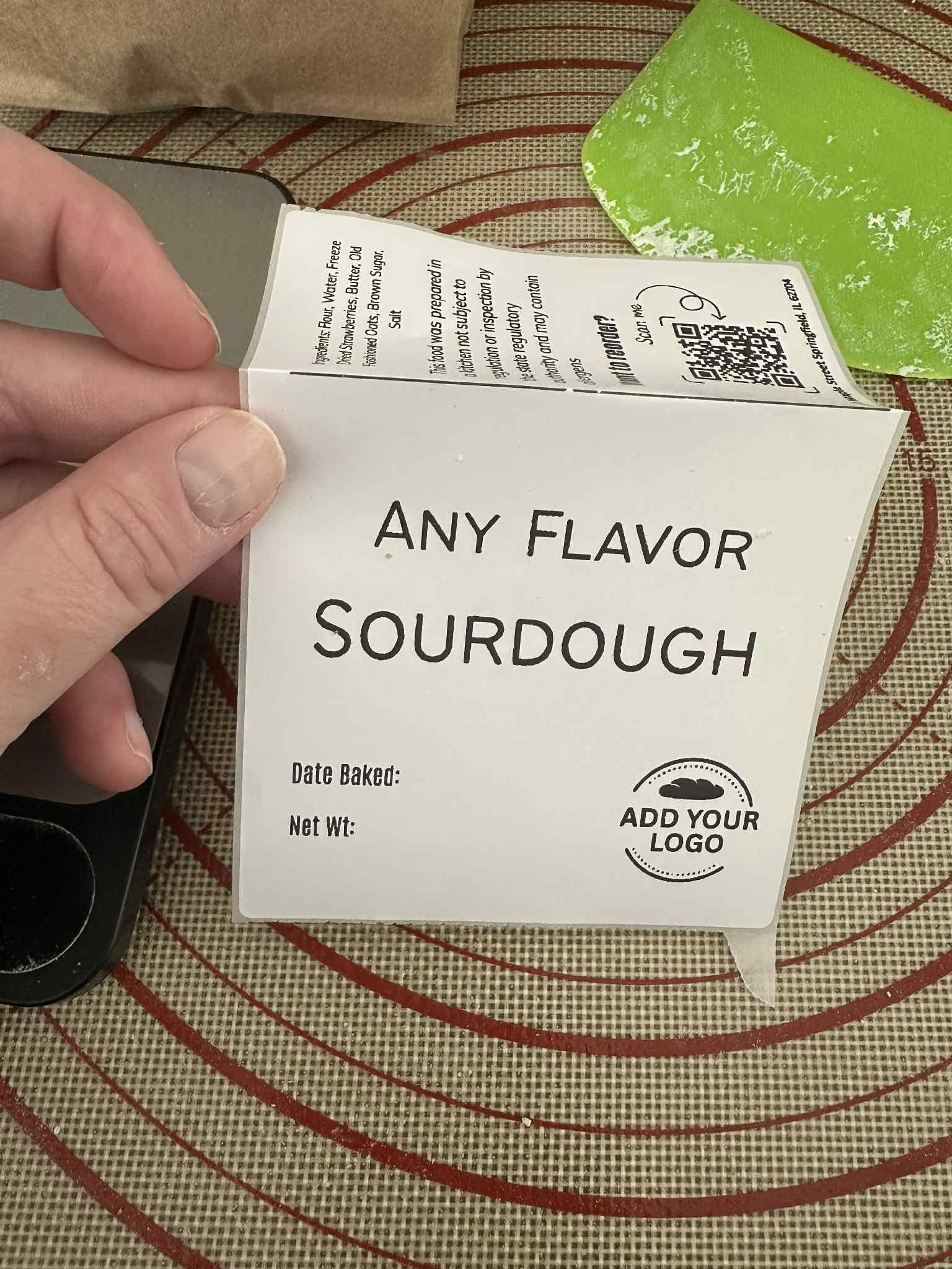 Customizable Sourdough Bread Labels – Printable Bakery Bag Tag With ...