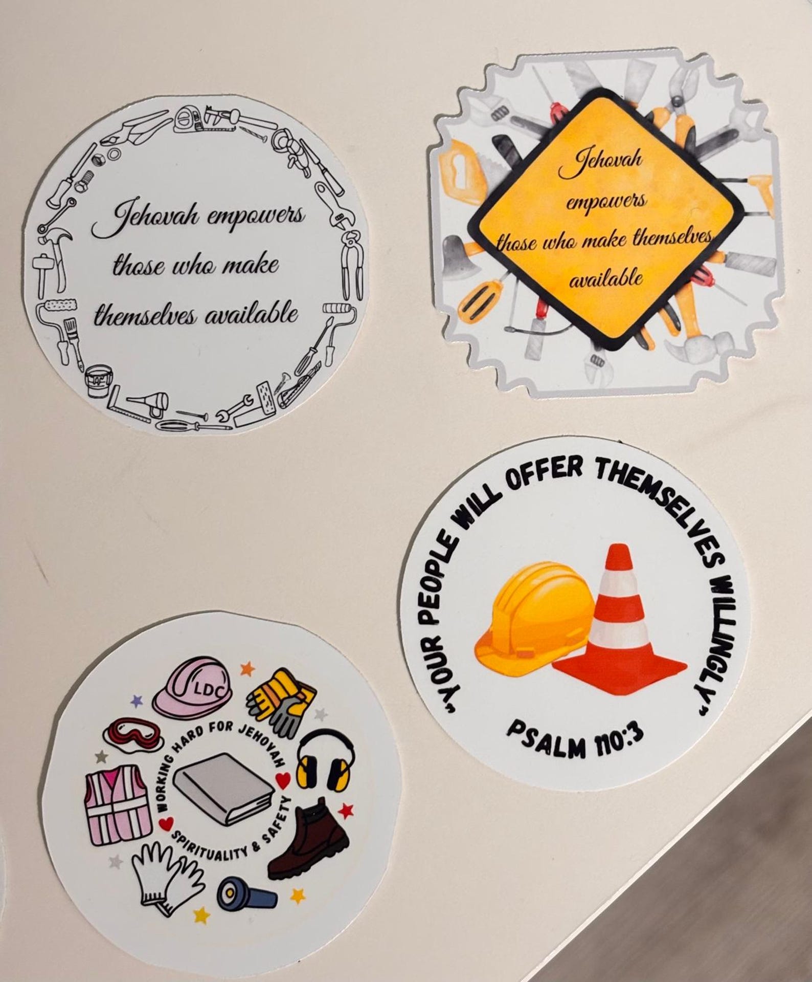 JW Stickers Safety / LDC Stickers Volunteer Brothers and Sisters Safety ...