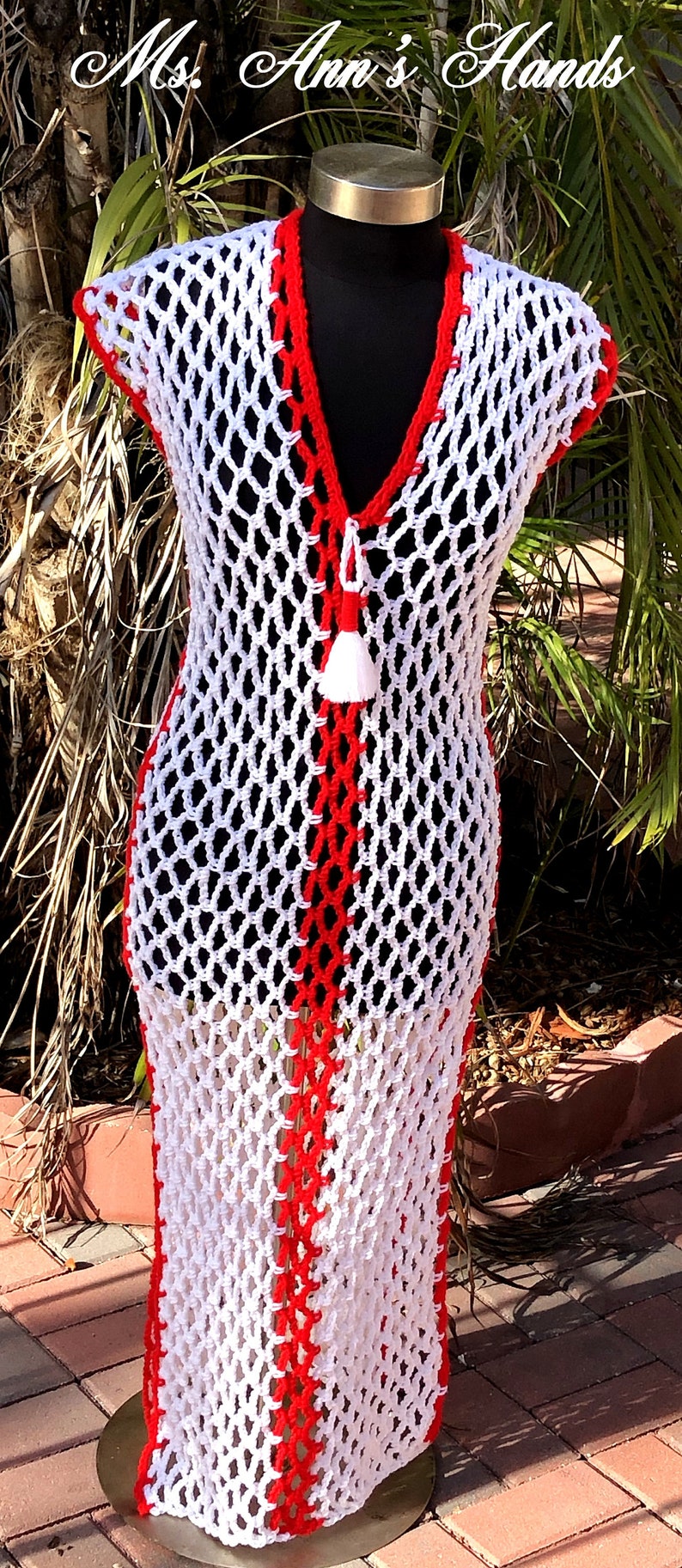 PATTERN ONLY Open Mesh Cover Dress - Etsy Hong Kong