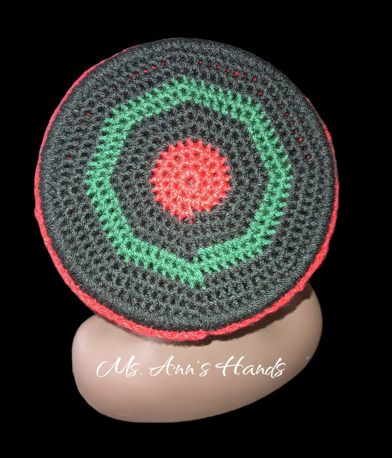 Red Black and Green 2 Tier Crown Hat Star of David Scarf and - Etsy