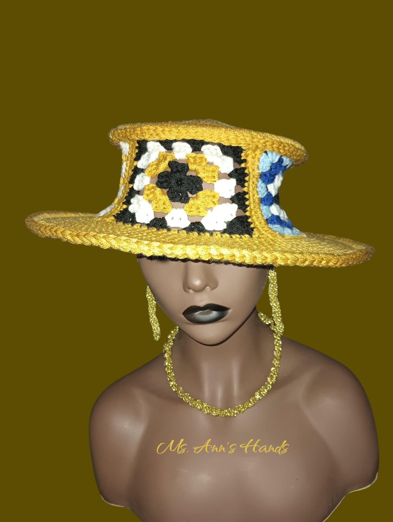 3 Alternate Styles Granny Square Top Hat (3 in 1 Pattern) (PATTERN ONLY ...