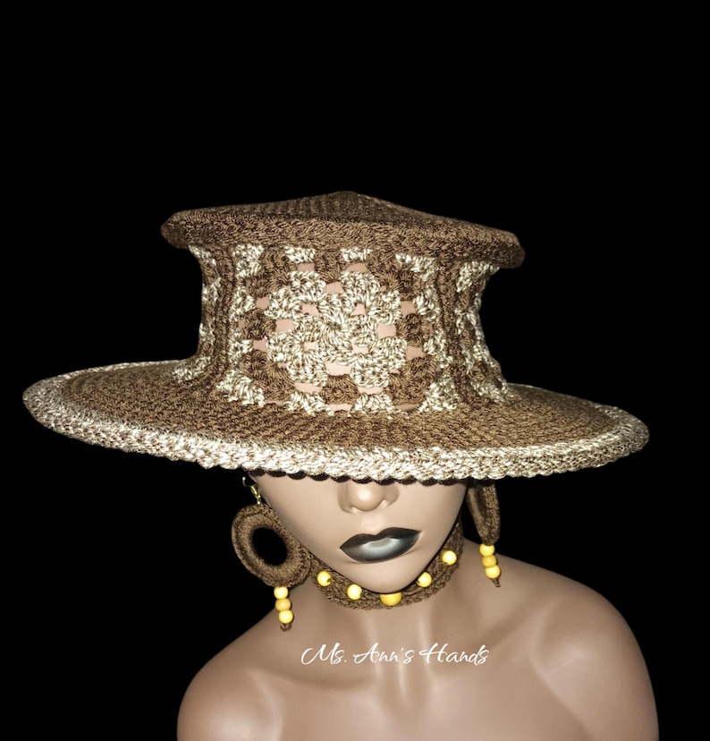 3 Alternate Styles Granny Square Top Hat (3 in 1 Pattern) (PATTERN ONLY ...