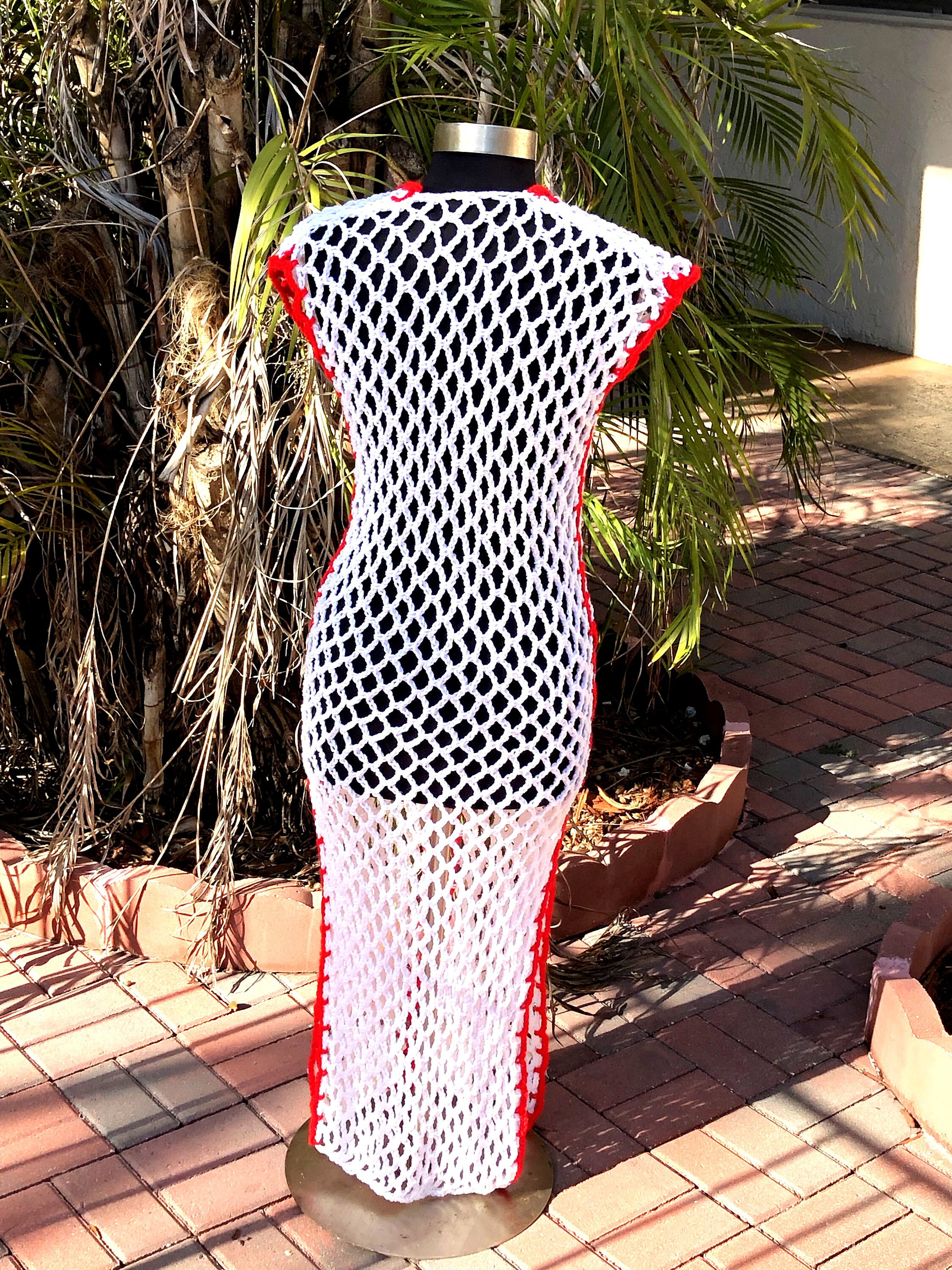 PATTERN ONLY Open Mesh Cover Dress - Etsy Hong Kong