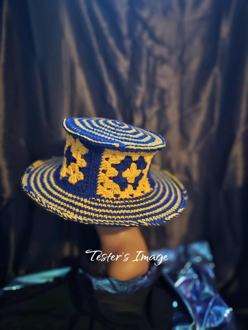 3 Alternate Styles Granny Square Top Hat (3 in 1 Pattern) (PATTERN ONLY ...