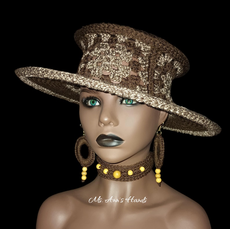 3 Alternate Styles Granny Square Top Hat (3 in 1 Pattern) (PATTERN ONLY ...