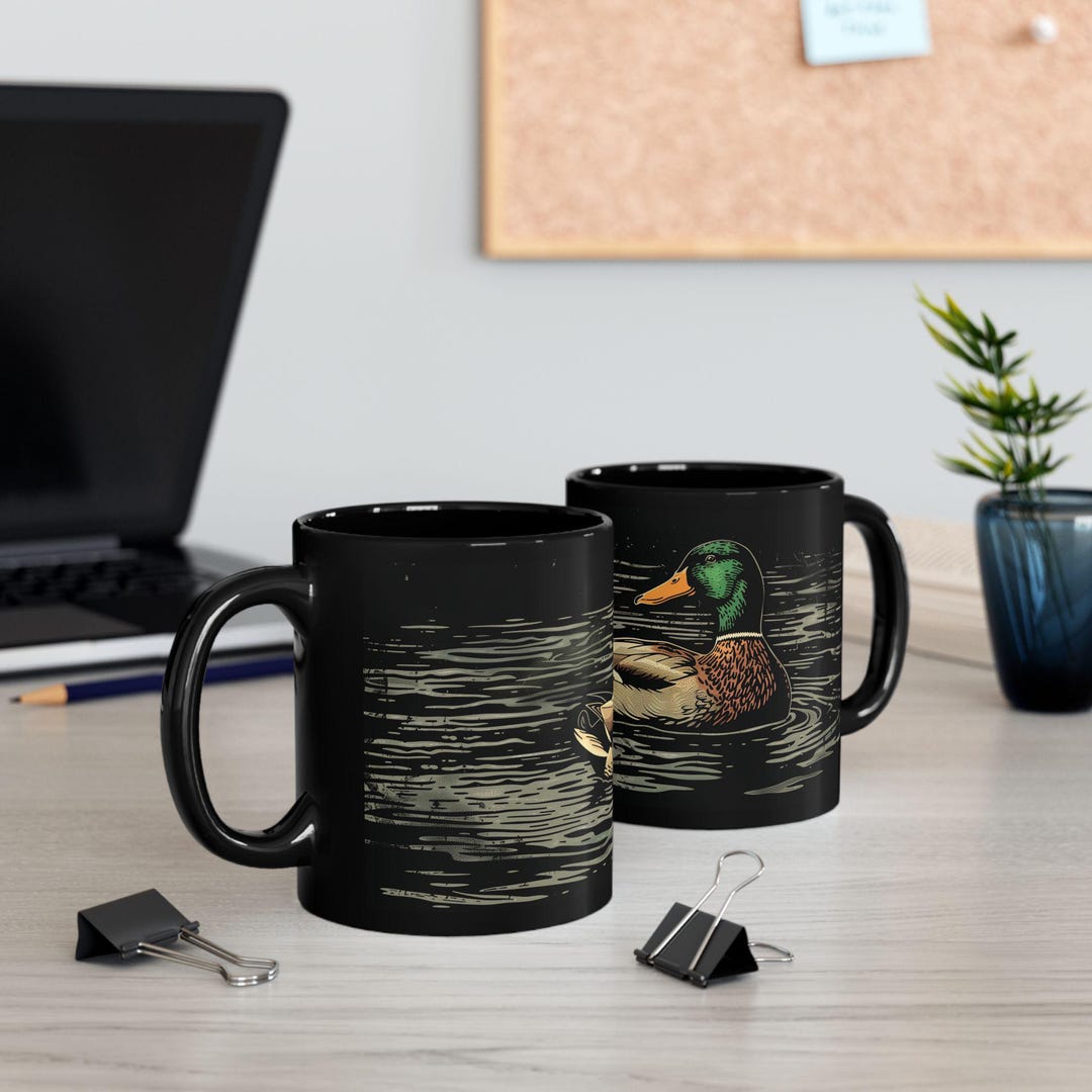 Mallard Duck Mug: Outdoorsmen Camping Cup, Wildlife Gift (11oz and 15oz ...