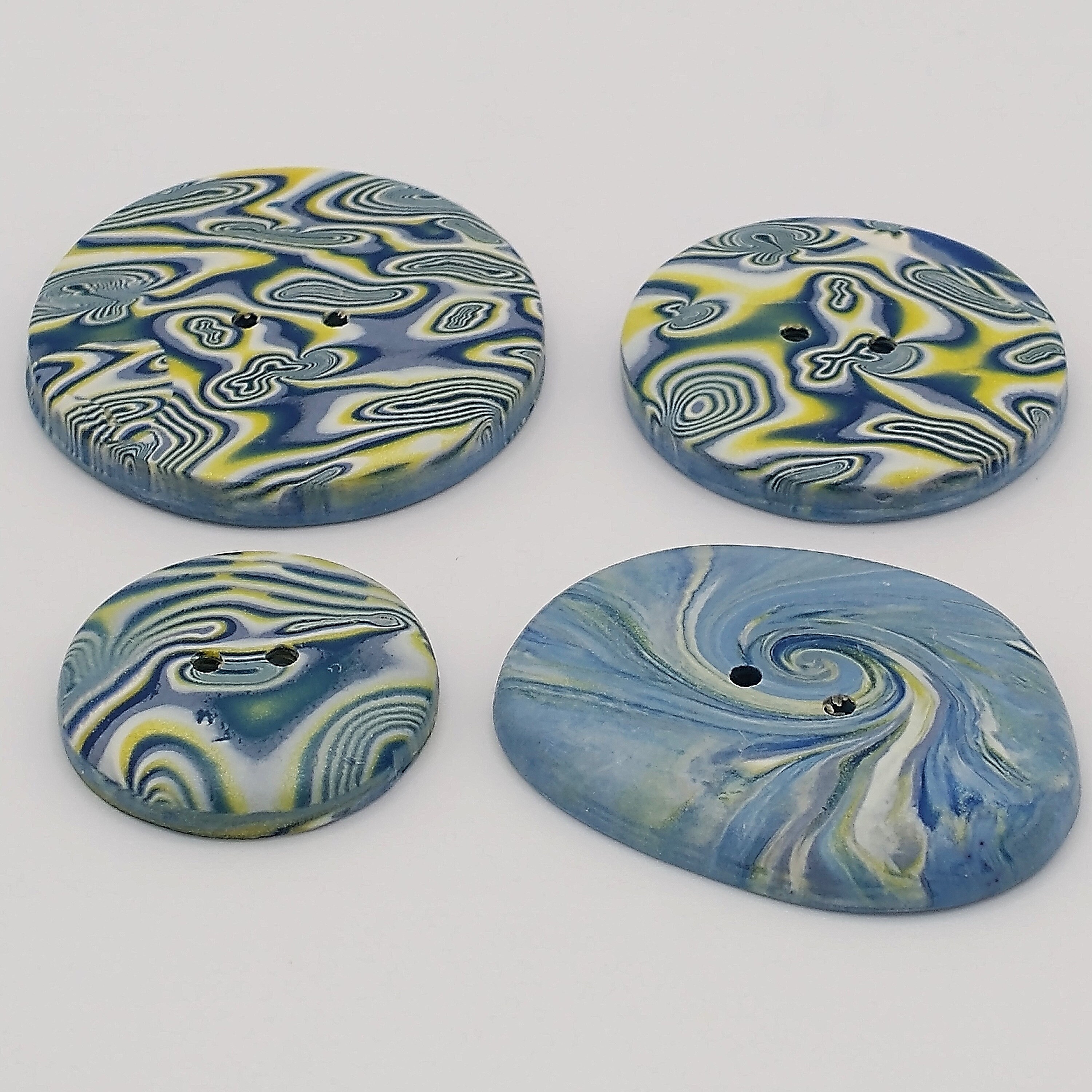 1 1/2 Inch Button, 1 1/4 Inch, Organic Button, Large Handmade Buttons ...