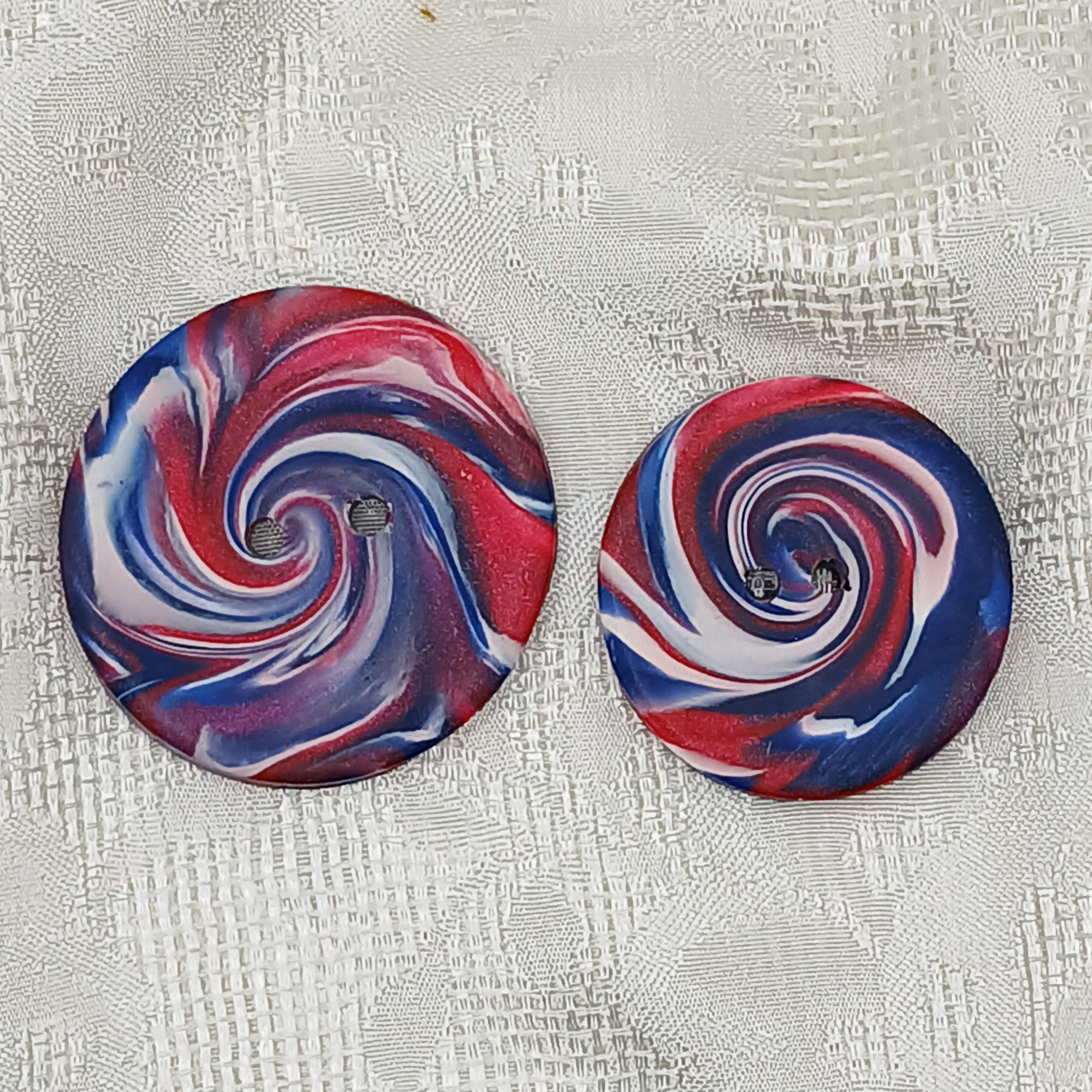 1 1/2 Inch Button, 1 1/4 Inch, Round Handmade Buttons B107, Large ...