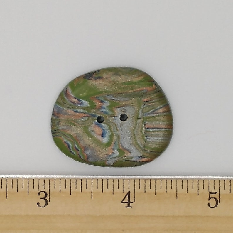 Organic Handmade Buttons, 1 1/2 Inch, Wonky Artisan Buttons, Olive ...