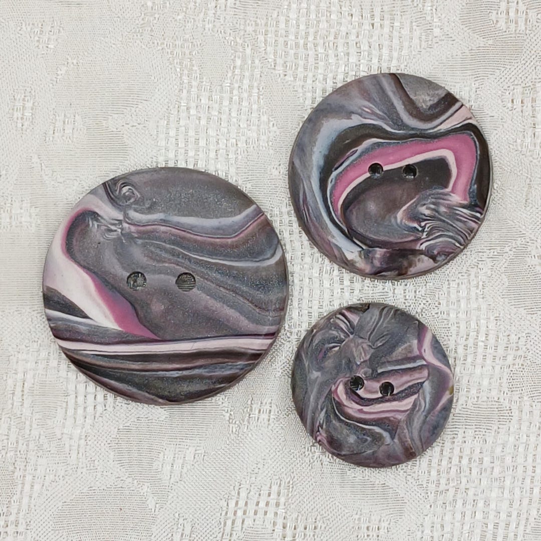 1 1/2 Inch Button, 1 1/4 Inch, 1 Inch Buttons, Large Handmade Buttons ...