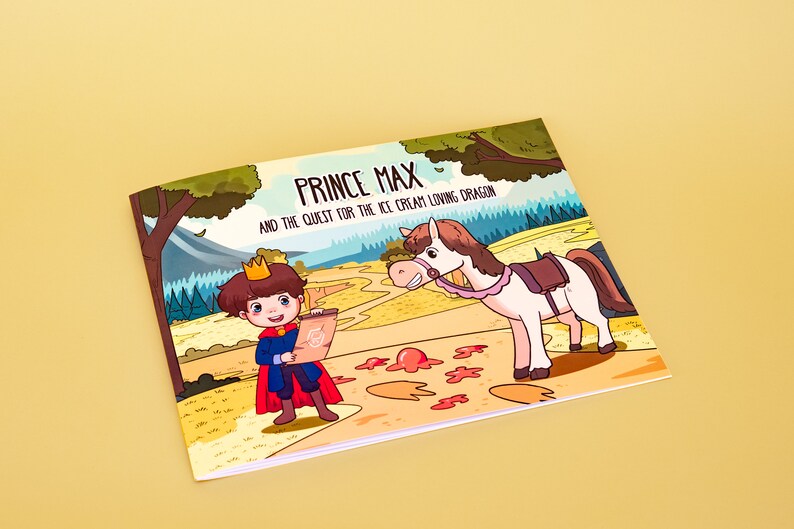 Personalized Story Book With Crochet Dragon Plush, Custom Adventure ...