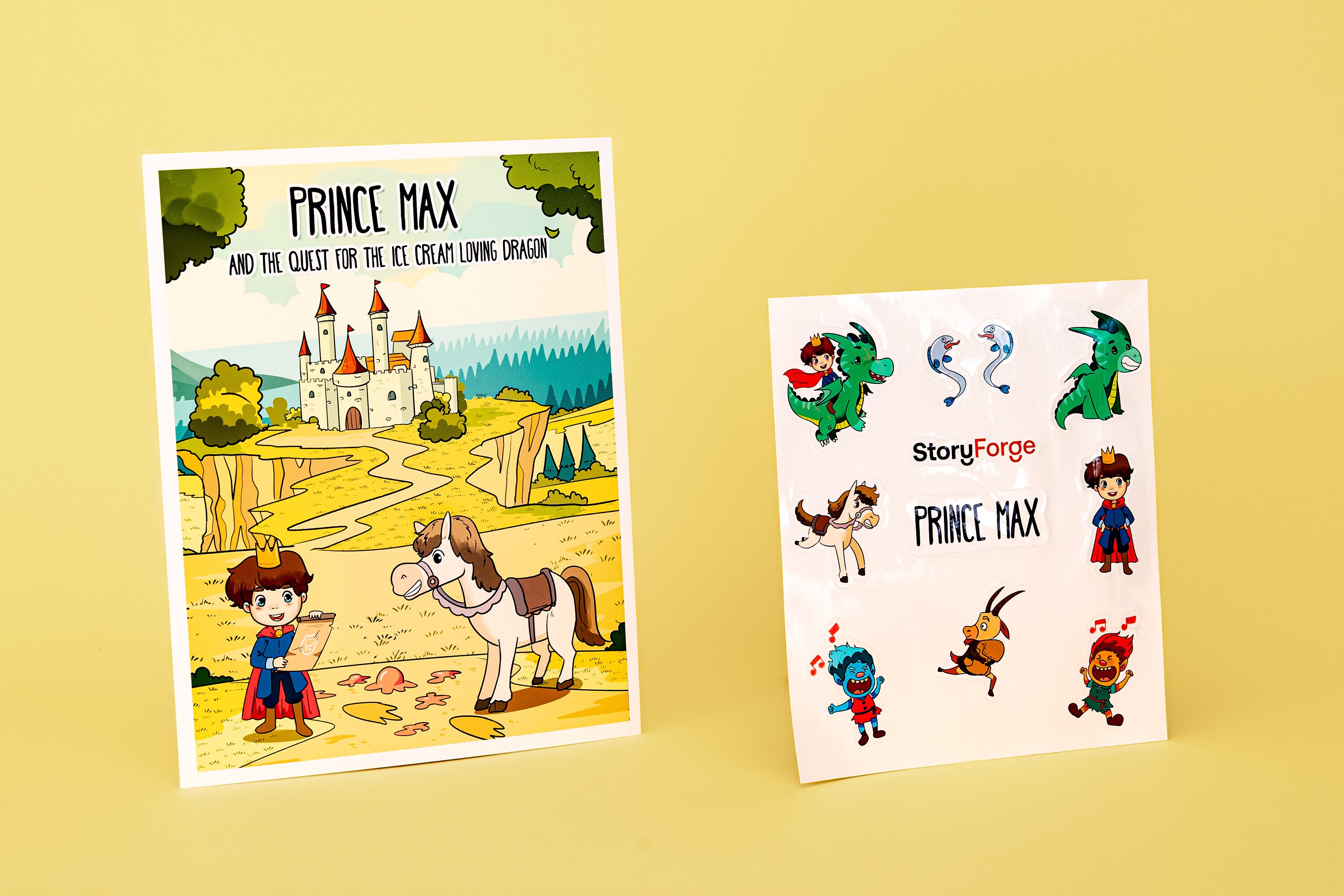 Personalized Story Book With Crochet Dragon Plush, Custom Adventure ...