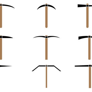 Hand-drawn Pickaxe Icon Set - Digital Download - Etsy