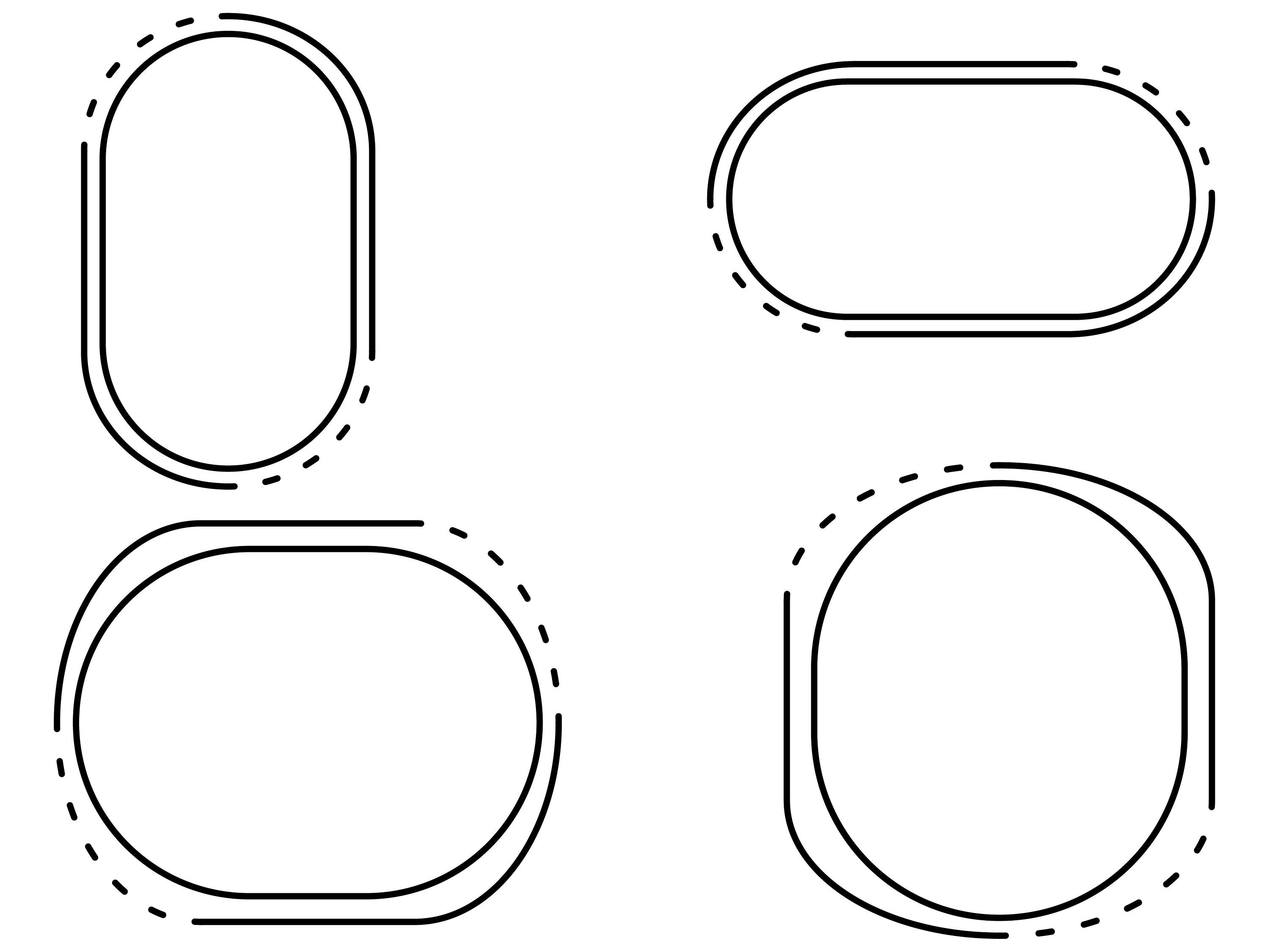 Hand-drawn Oval Frame Border for Invitation, Menus and More Doodle Set ...