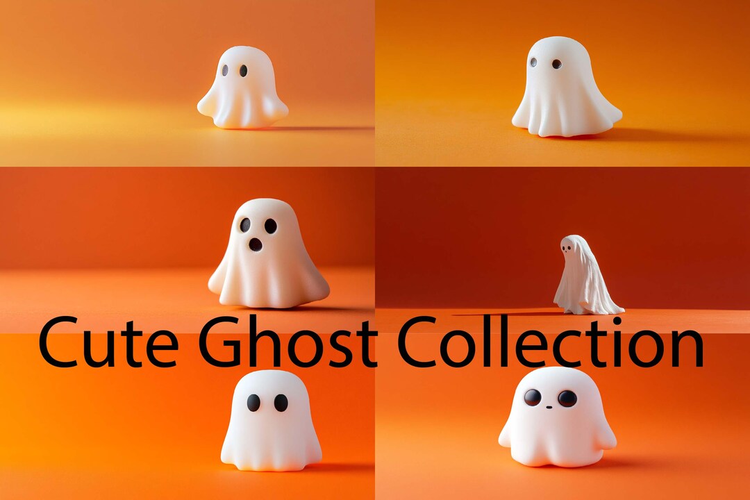 Cute Ghost Digital Art Collection | 14 Adorable Halloween-themed Ghost ...