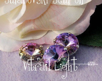 Peacock Eye Rivoli 1122 Sew On Swarovski Crystal 14mm With | Etsy