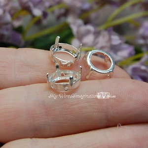 Rivoli Settings 3pcs SP Settings Swarovski 10mm 47ss 1122 Rivoli, Empty ...