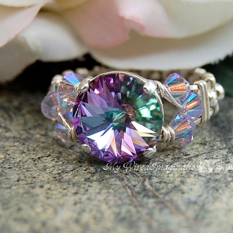 Crystal Ring - Etsy