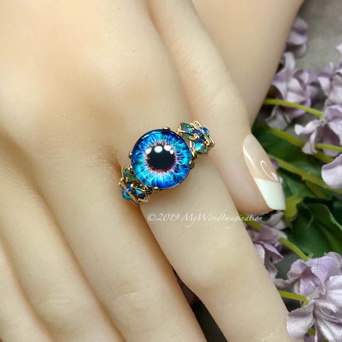 Handmade 'eye' Ring Glass Eyeball Ring Handmade - Etsy