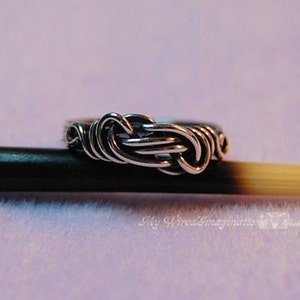 Knot Ring Wire Wrapping Tutorial All Wire Ring Ladies or Mens Knot Ring ...