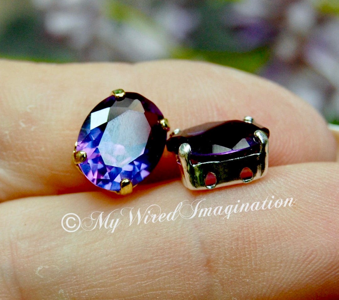 Alexandrite, Color Change Lab-grown, 1 Piece Lab-created Faceted ...