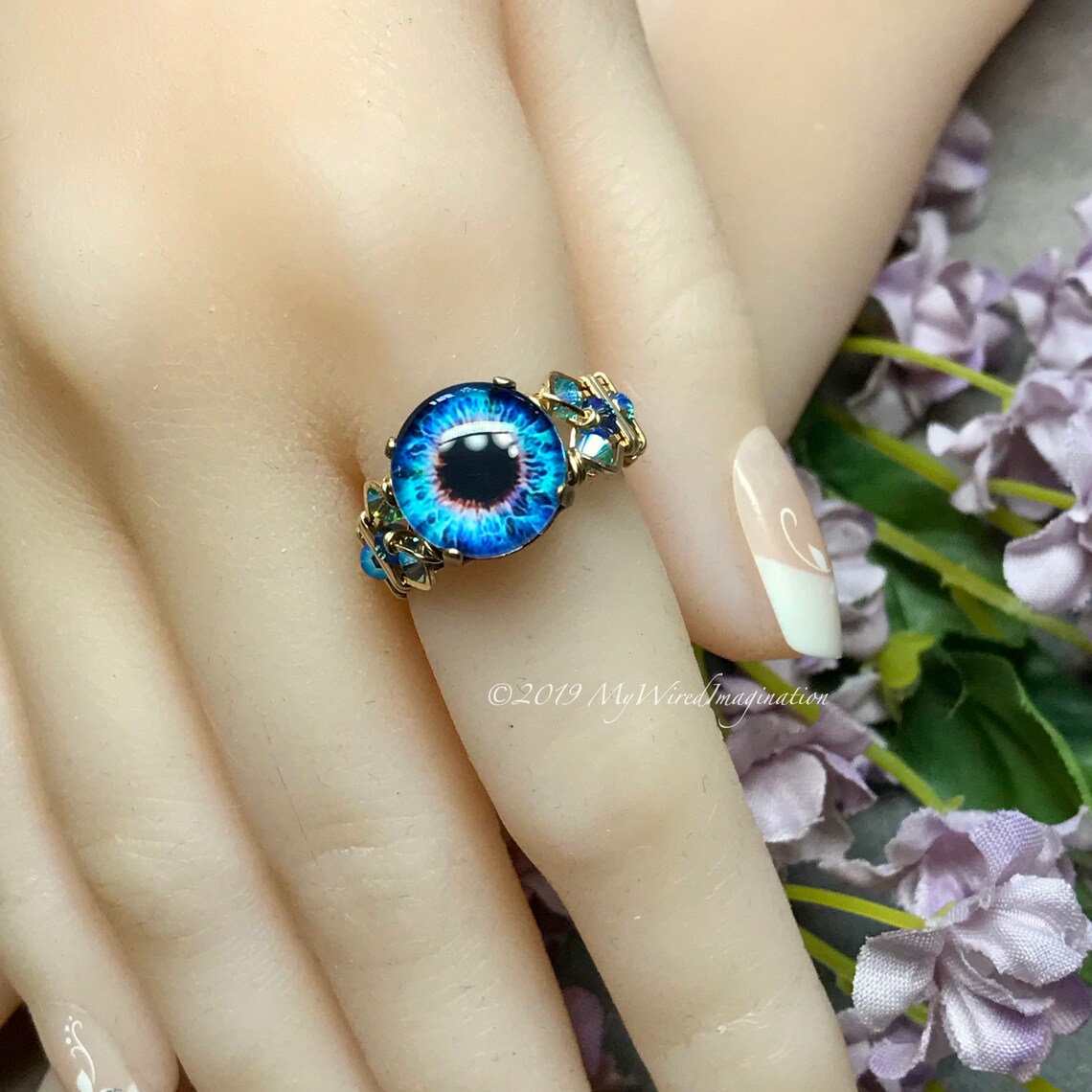 Handmade 'eye' Ring Glass Eyeball Ring Handmade - Etsy