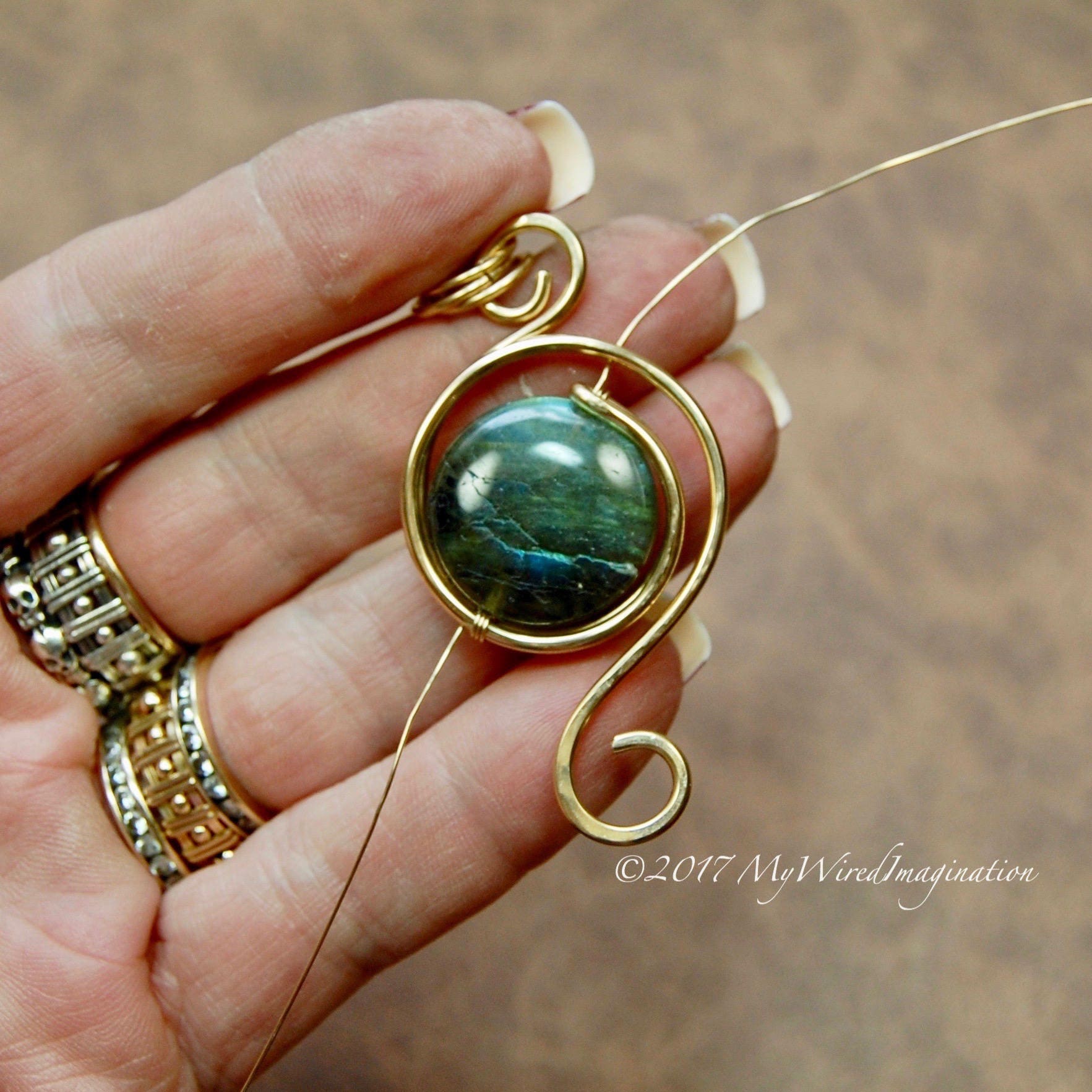 Wire Wrapping Tutorial Eye of the Hurricane Wire Wrap | Etsy