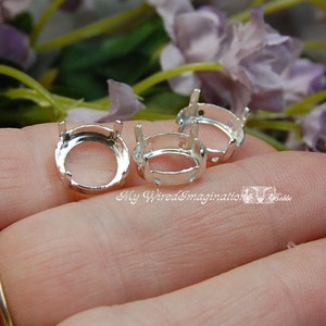 Rivoli Settings 3pcs SP Settings Swarovski 10mm 47ss 1122 Rivoli, Empty ...